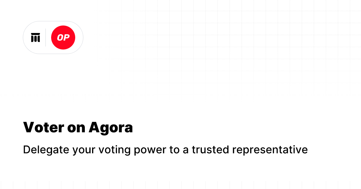 Voter on Agora